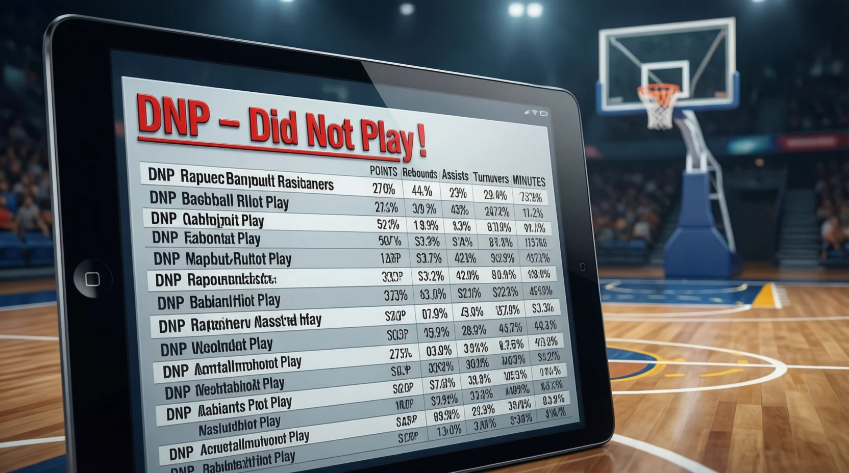 DNP Mean in Basketball: Player Stats & Game Implications (2026 ...